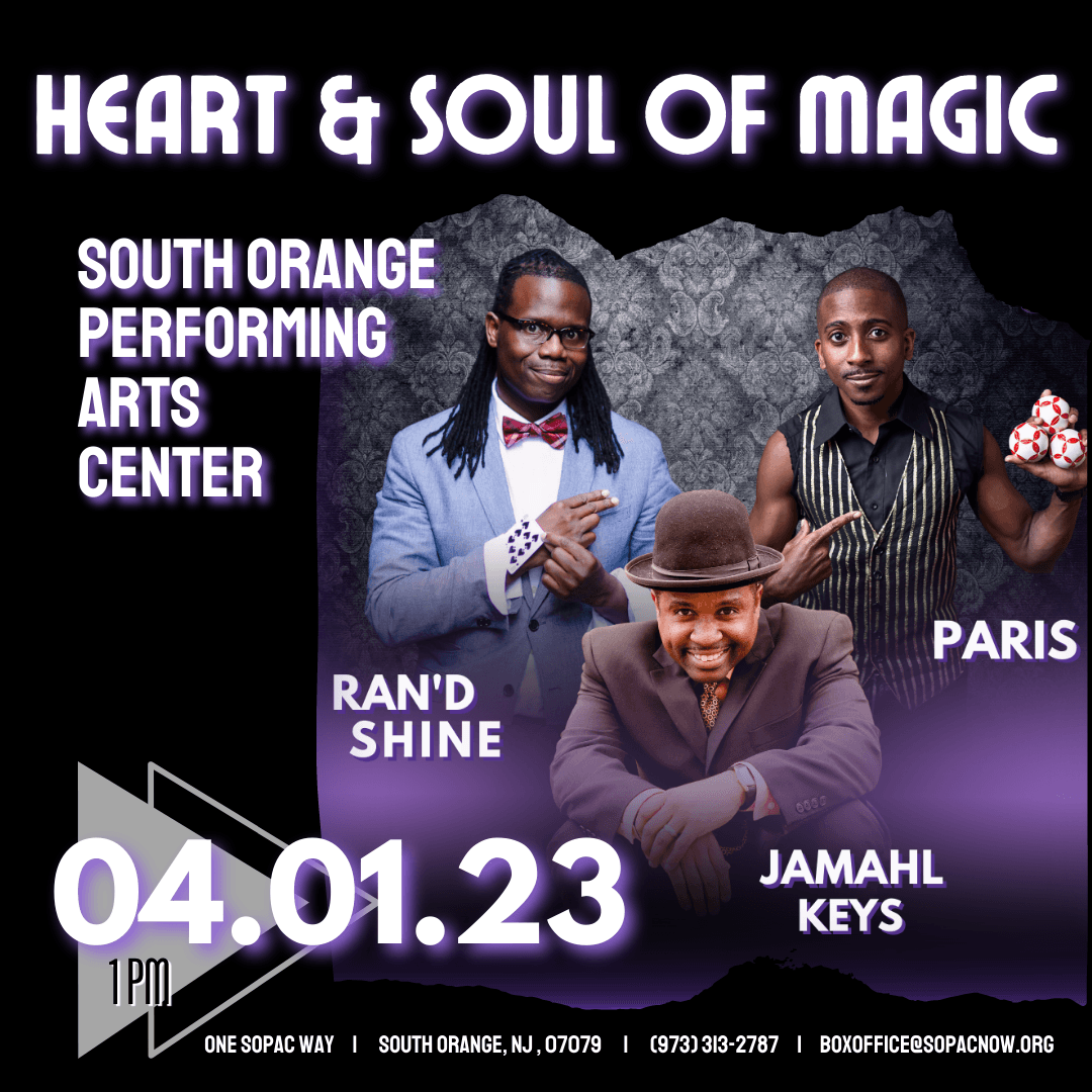 Magic show live at South Orange Performing Arts Center